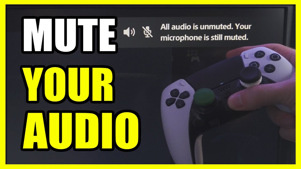 How to MUTE ALL AUDIO & Sounds on PS5 Console (Mute Button) - YouTube