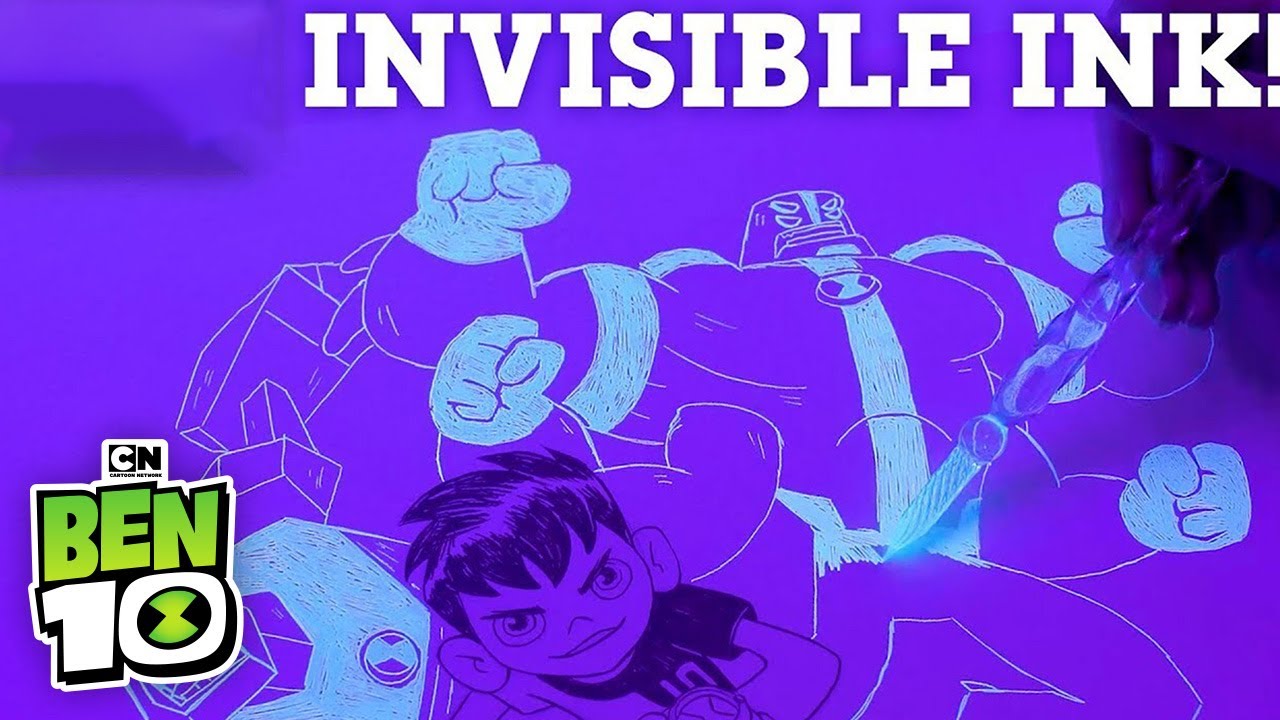 Drawing Ben 10 With Invisible Ink: LET'S CREATE! | Ben 10 | Cartoon ...