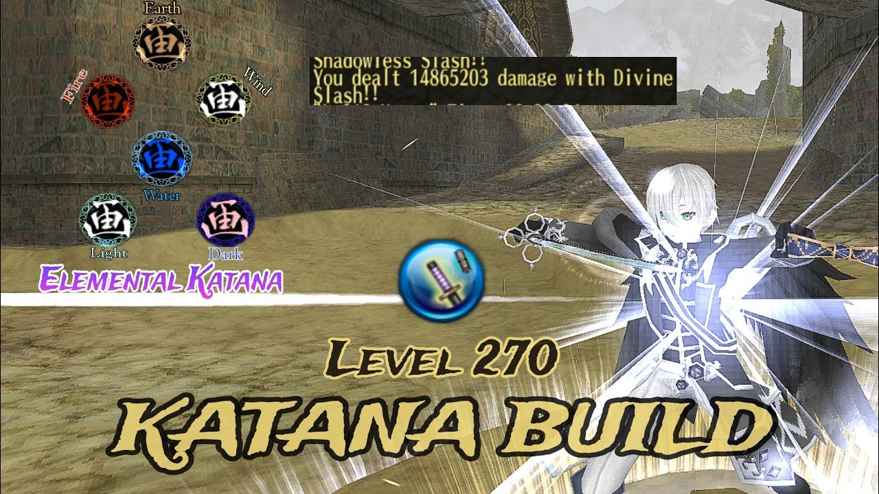 Toram Online - Build Katana Level Cap 270 | Elemental Katana Build ...