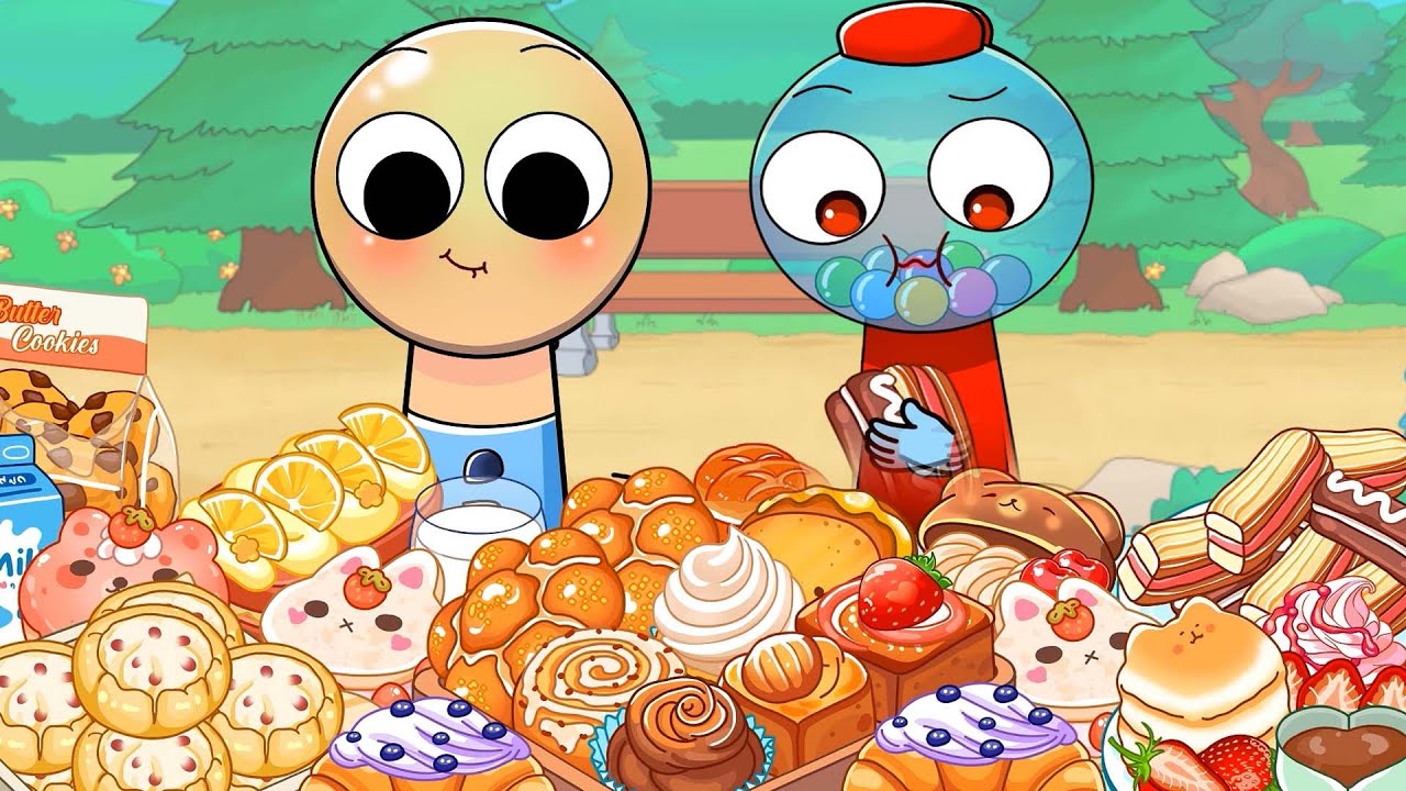 SPRUNKI ASMR MUKBANG| Convenience store Desserts🌈. HERSHEY'S Chocolate ...