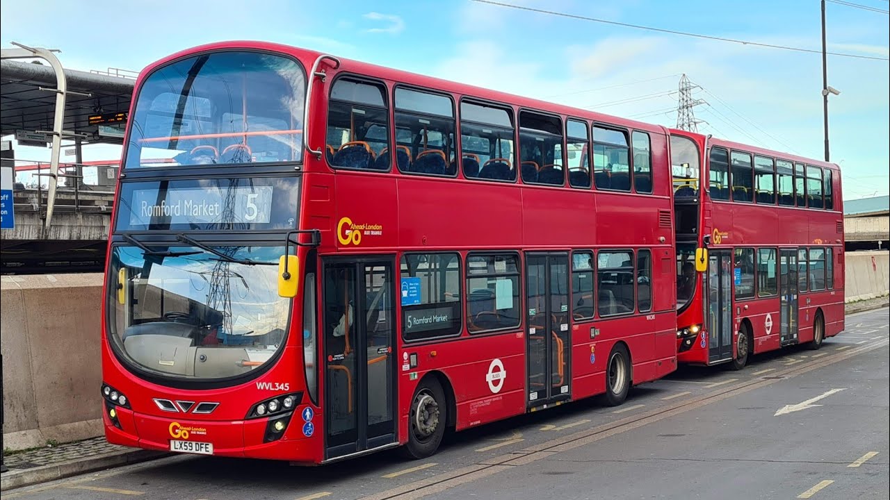 Full Journey on the Route 5 (WVL345 LX59DFE) Volvo B9TL Wright Eclipse ...