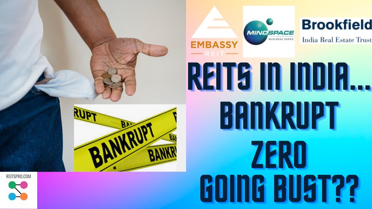 Can / Will REITs in India go Bankrupt / Bust? Prices falling embassy ...