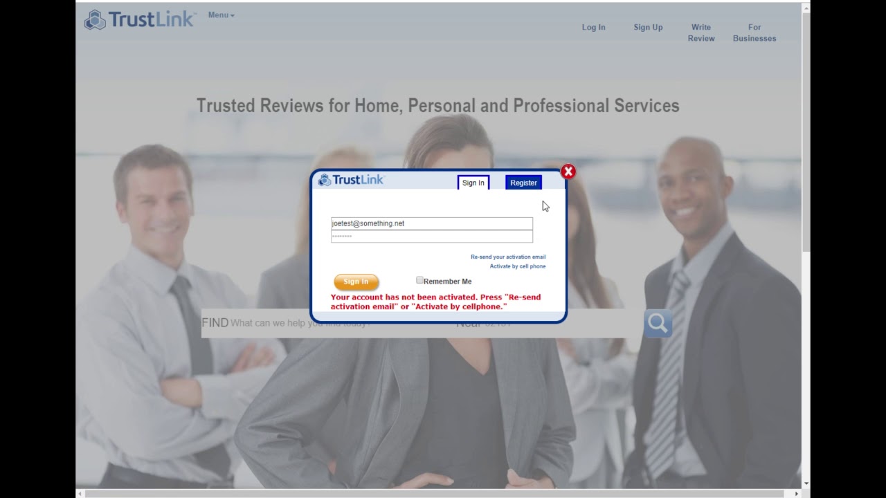 Activating Your Trustlink Account - YouTube