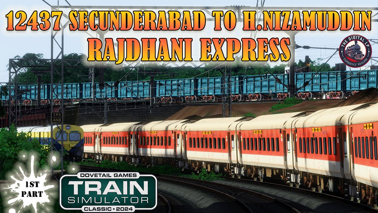 Rajdhani Express In Indian Train Simulator | 4k Gameplay | Railwokrs ...