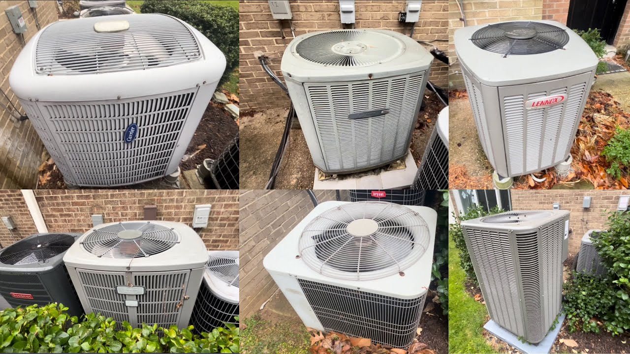 HVAC Heaven - Variety Of Heat Pumps (Some Running In Heat Mode) - YouTube