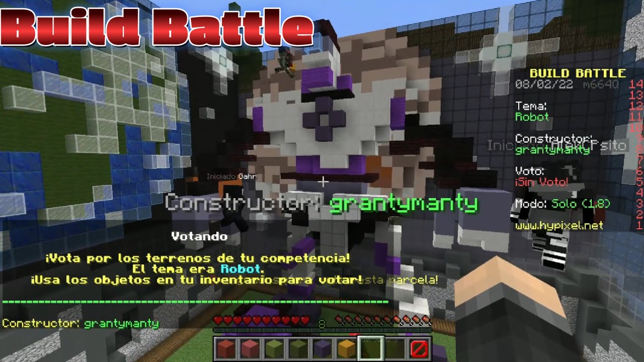 Minecraft / Build Battle #1 El Robot / Carlos915 - YouTube
