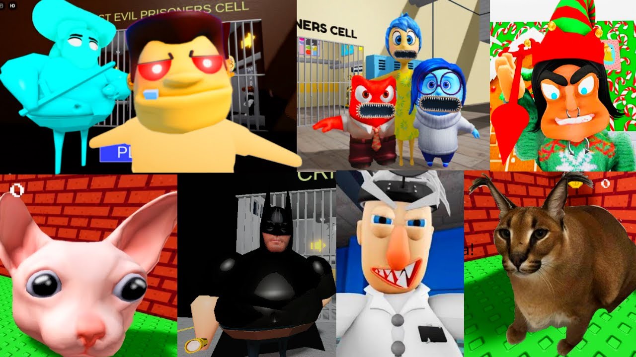 Roblox 7 SPEEDRUN Escape Obby, INSIDE OUT PRISON SCHOOL OBBY, MARTHA ...