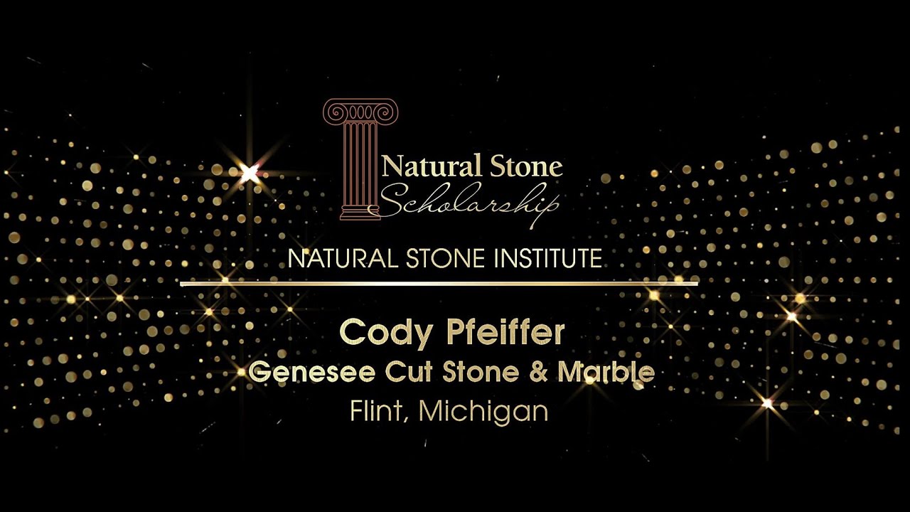2019 Natural Stone Scholarship: Cody Pfeiffer - YouTube