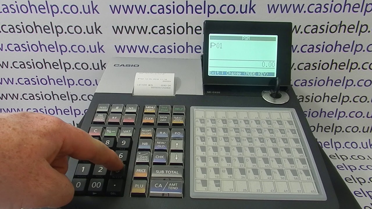 How To Undo Making A Negative Button Function On The Casio SEC450 ...