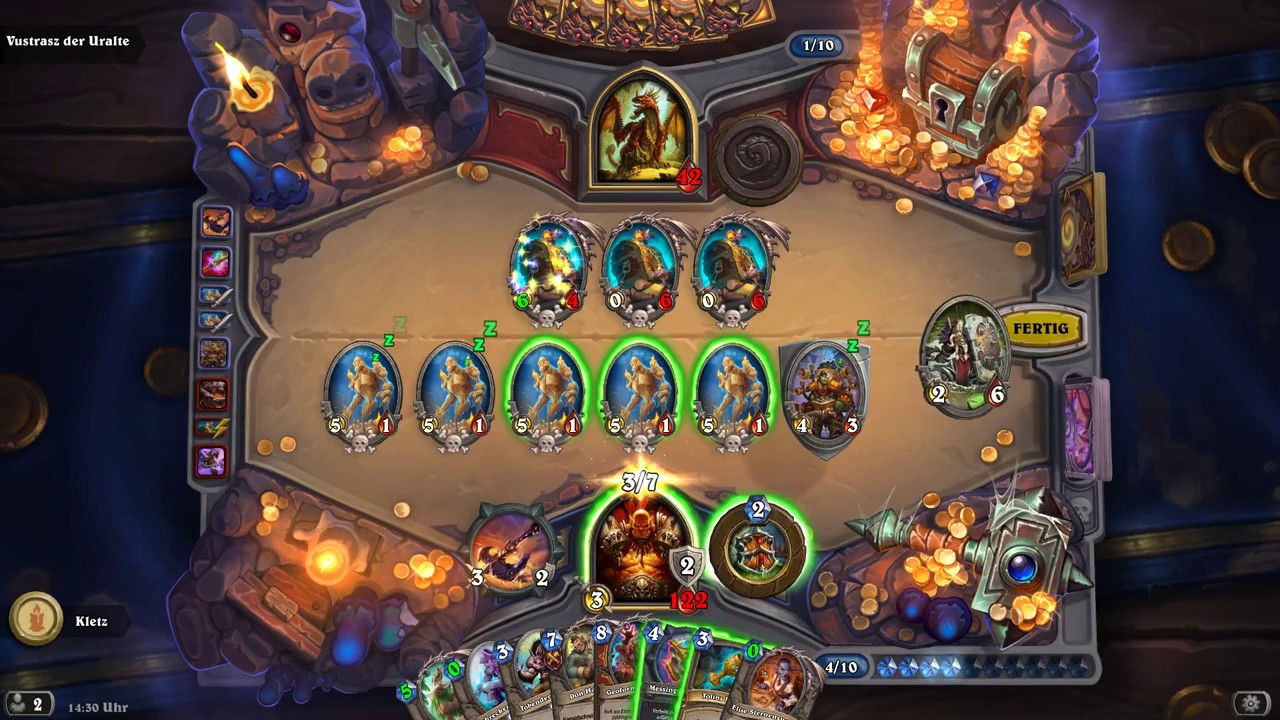 HearthStone - Warrior Dungeon Run 8/8 First Try | Wax Rager Rush ...