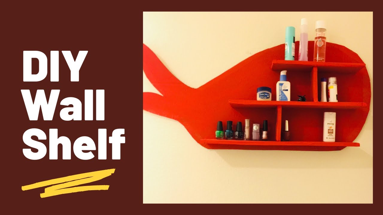 [DIY] How to make cardboard wall shelves// Home decor Ideas with ...