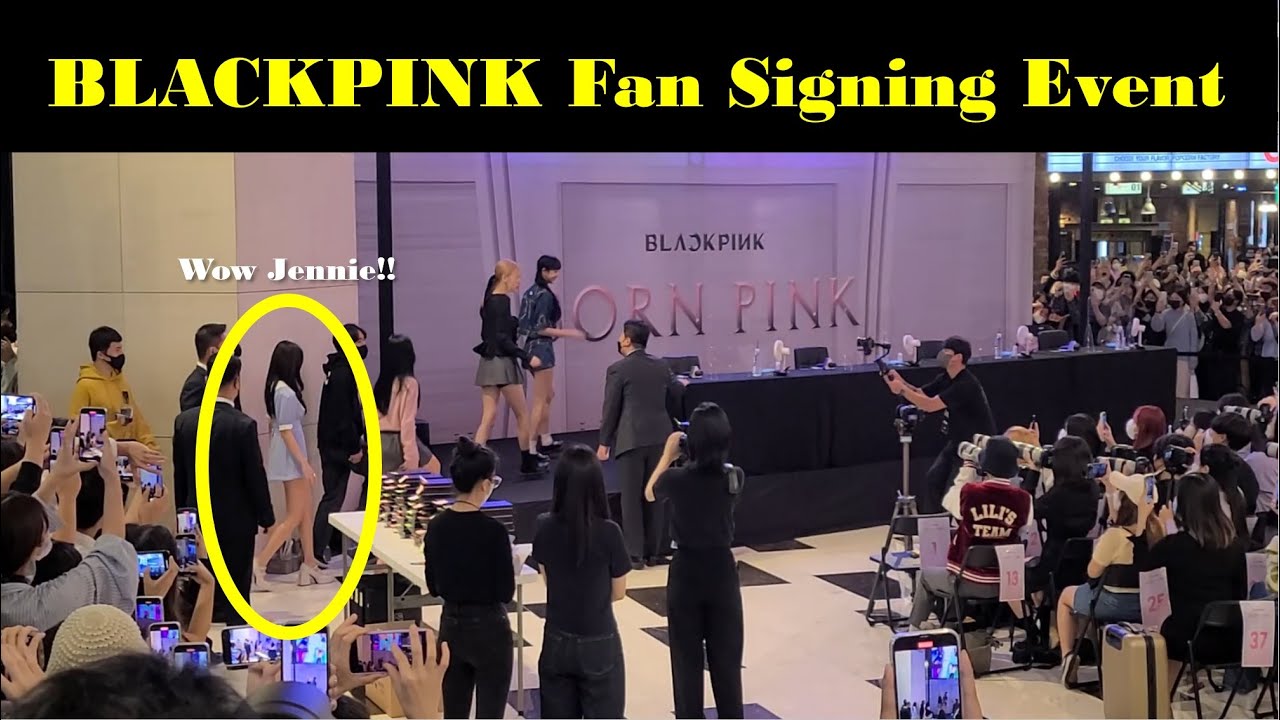 BLACKPINK Fan Sign Event | wow Jennie Fashion | IFC Mall in Seoul - YouTube