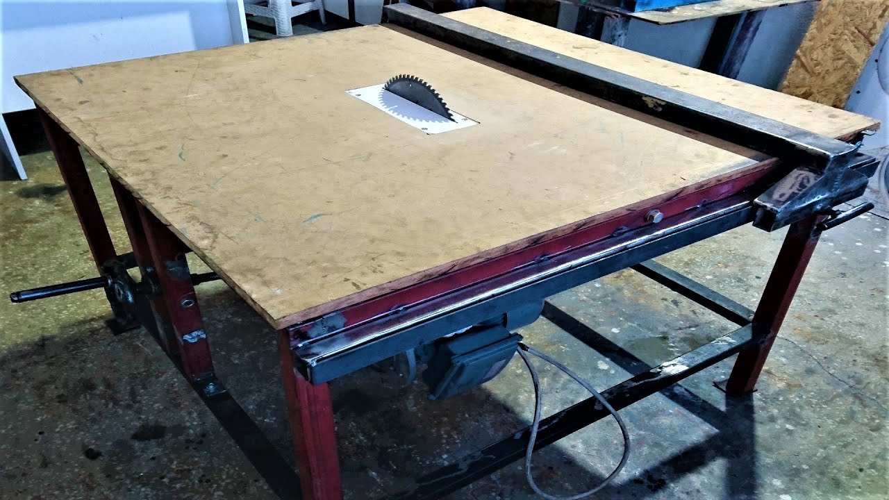 How to Make a Circular Horizontal Saw Machine with Height and ...