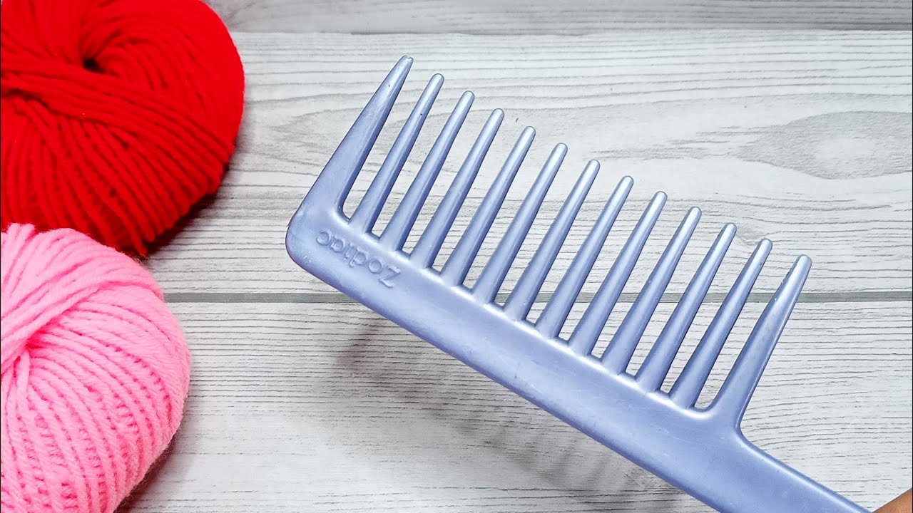 Amazing 2 Beautiful Woolen Yarn Flower making ideas with Hair Comb ...