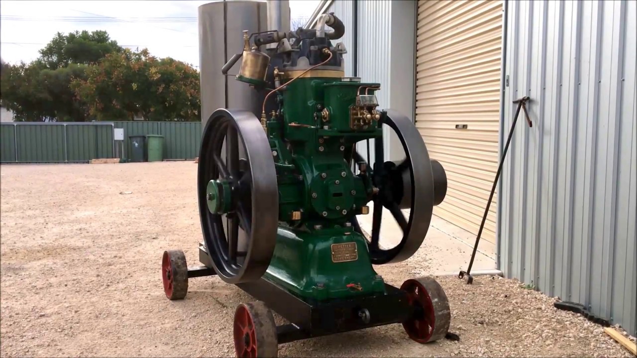 Petter S type 8hp - YouTube