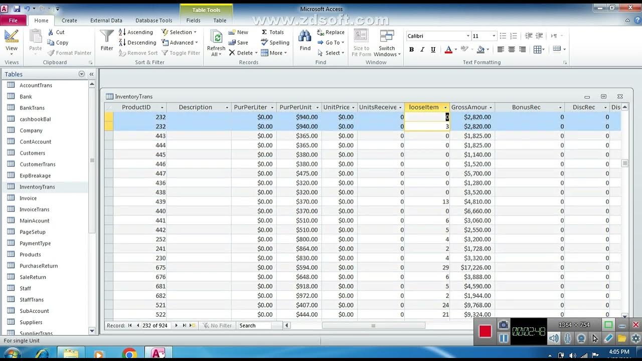 Excel Access Database Setting up - YouTube