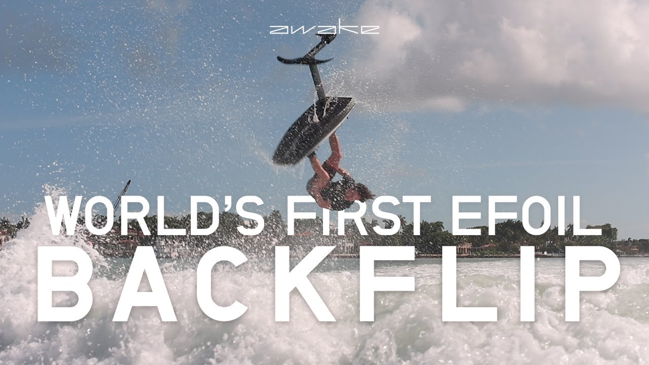 World's First Backflip on an eFoil! - YouTube