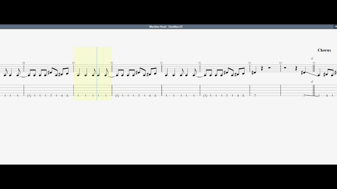 Machine Head Davidian BASS GUITAR TAB - YouTube