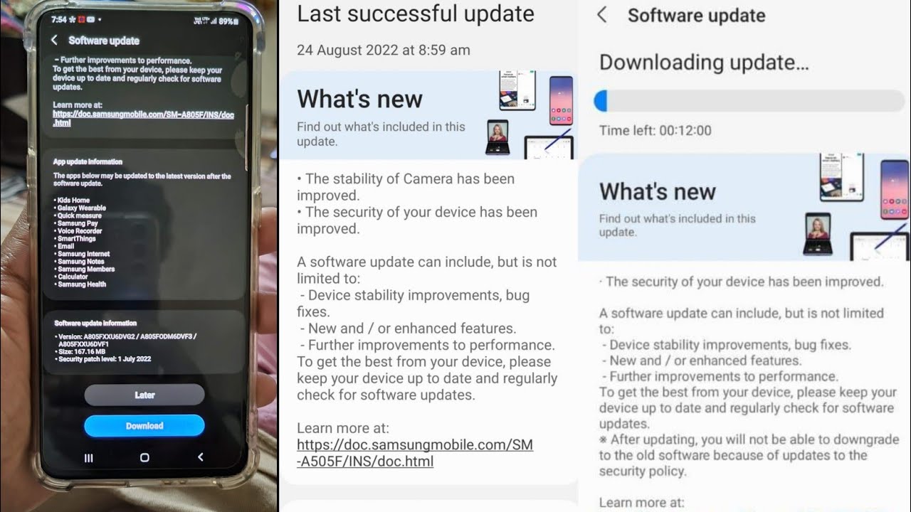 Samsung phone got the new FOTA update in india | A50 latest update ...