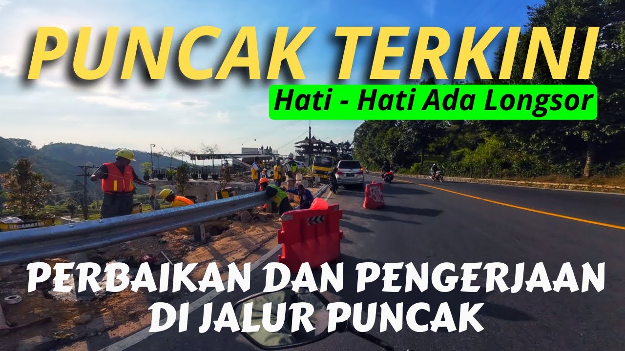 PUNCAK MAKIN RAPIH PEMASANGAN PEMBATAS JALAN DI JALUR PUNCAK BOGOR ...