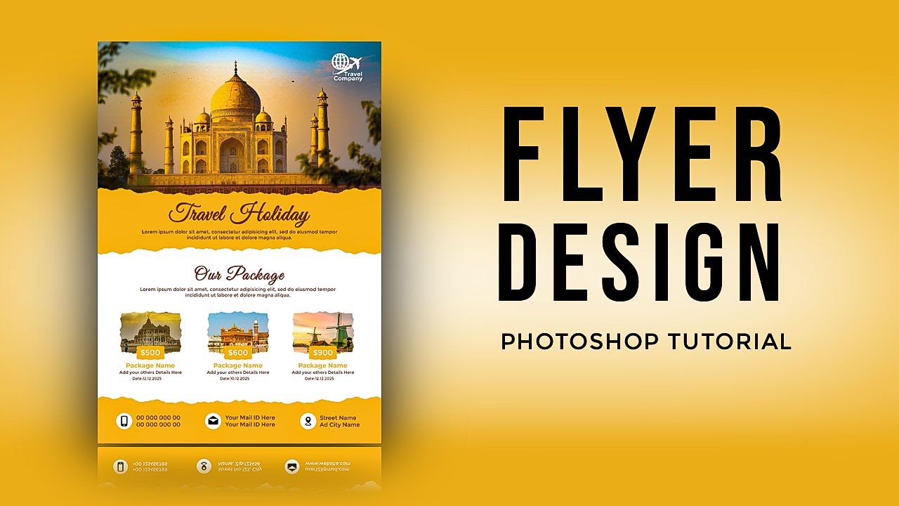 Flyer Design in Photoshop | Flyer Design | Photoshop Flyer Design ...