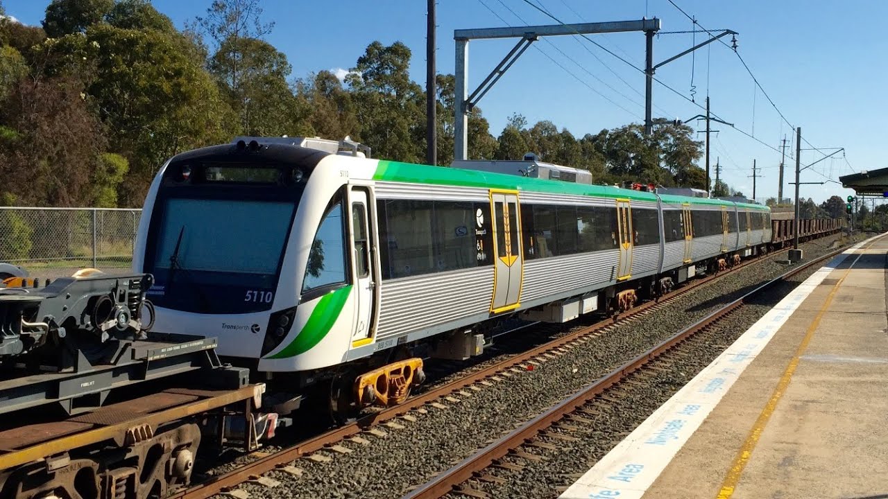 Sydney Trains Vlog 1140: Transperth B Series Set 110 Transfer - YouTube