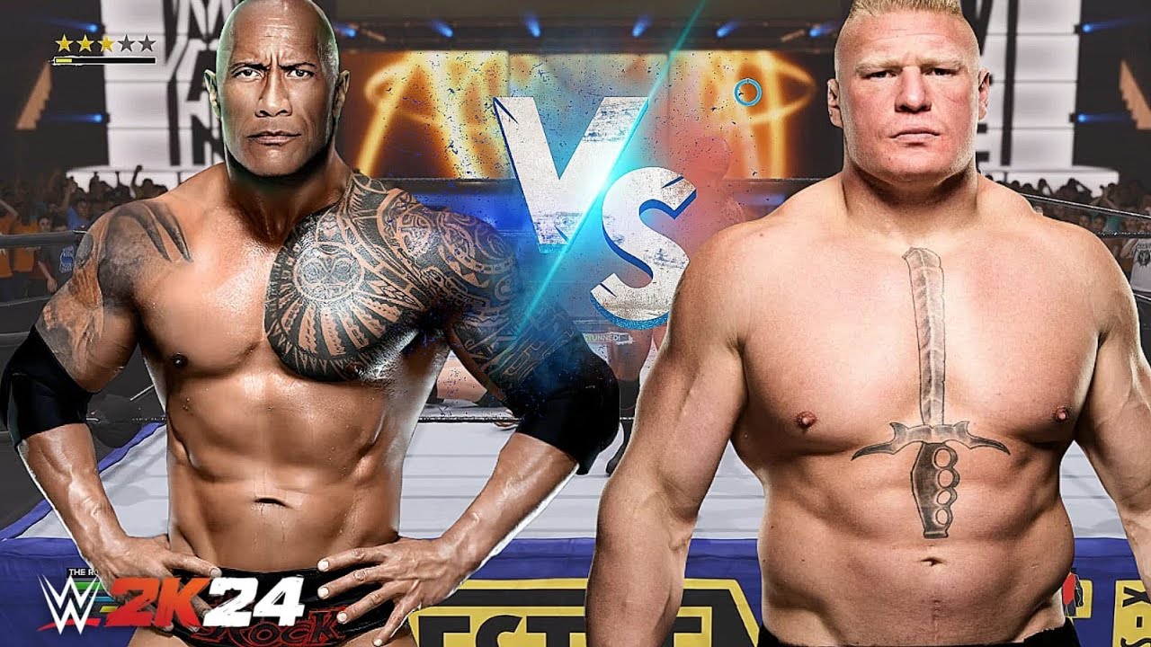 THE ROCK VS BROCK LESNAR - WRESTLEMANIA 17 - EXTREME RULES MATCH - YouTube