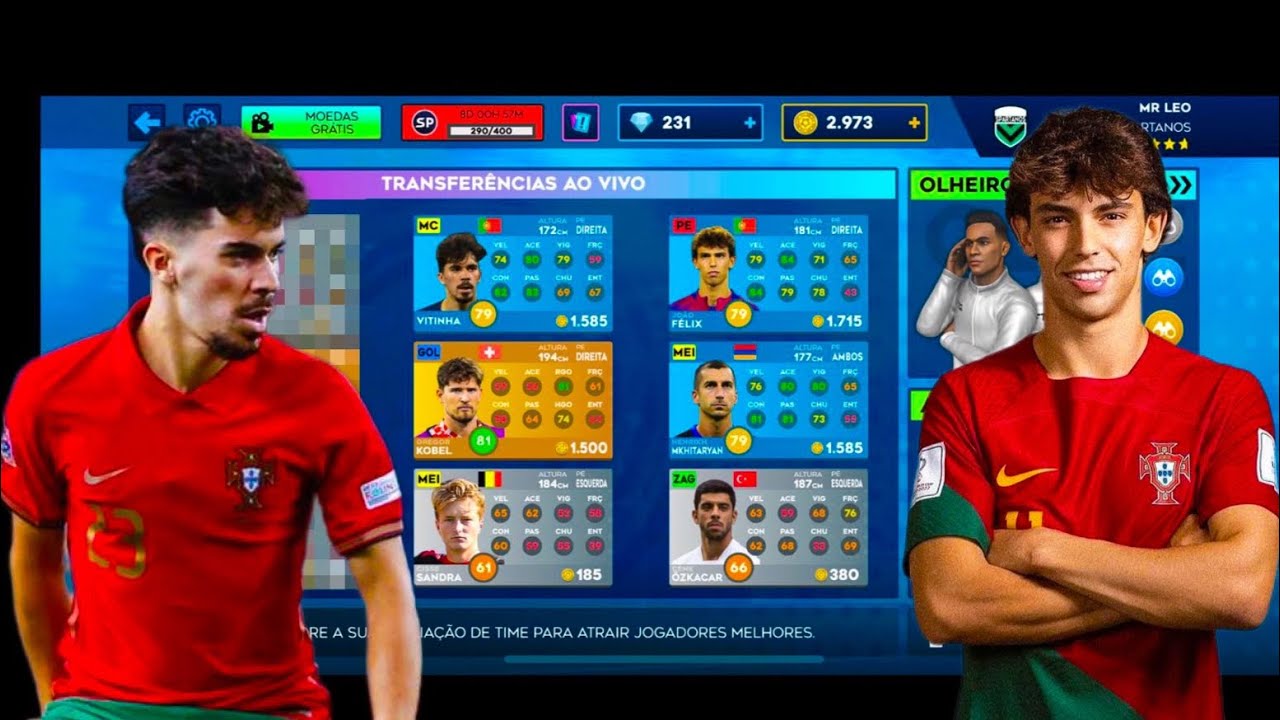 DLS 24 | Modo carreira Spartanos FC #138 ( 2 Craques Portugueses ...