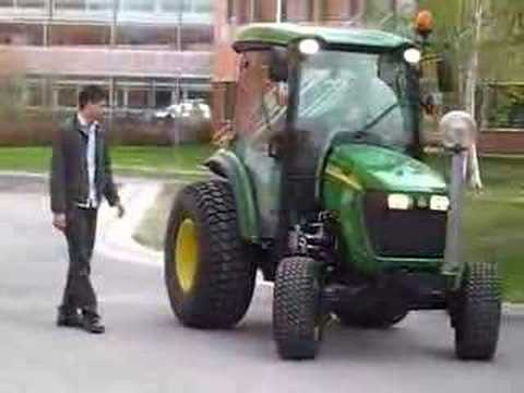 Remote operated John Deere tractor - YouTube