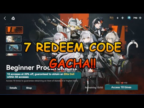 7 GIFT CODE GIRLS FRONTLINE 2 EXILUIM #exilium - YouTube