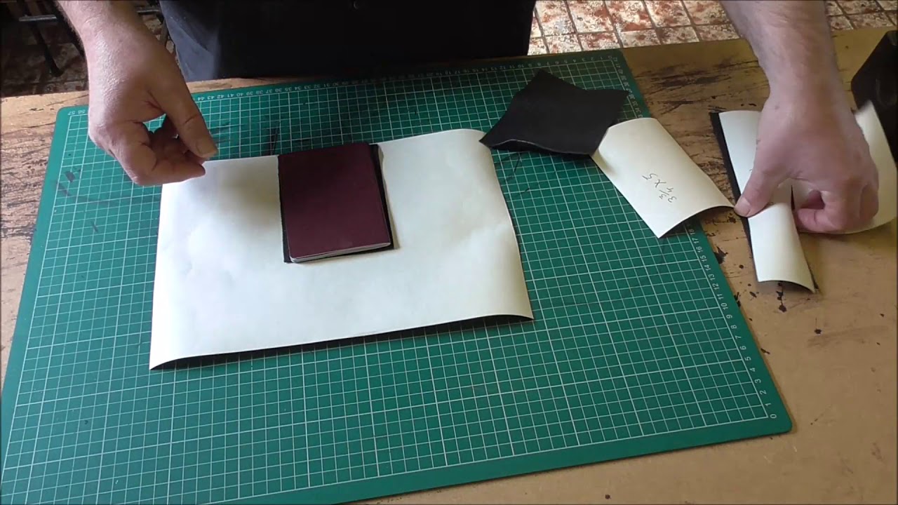 How to make a leather travel wallet - YouTube