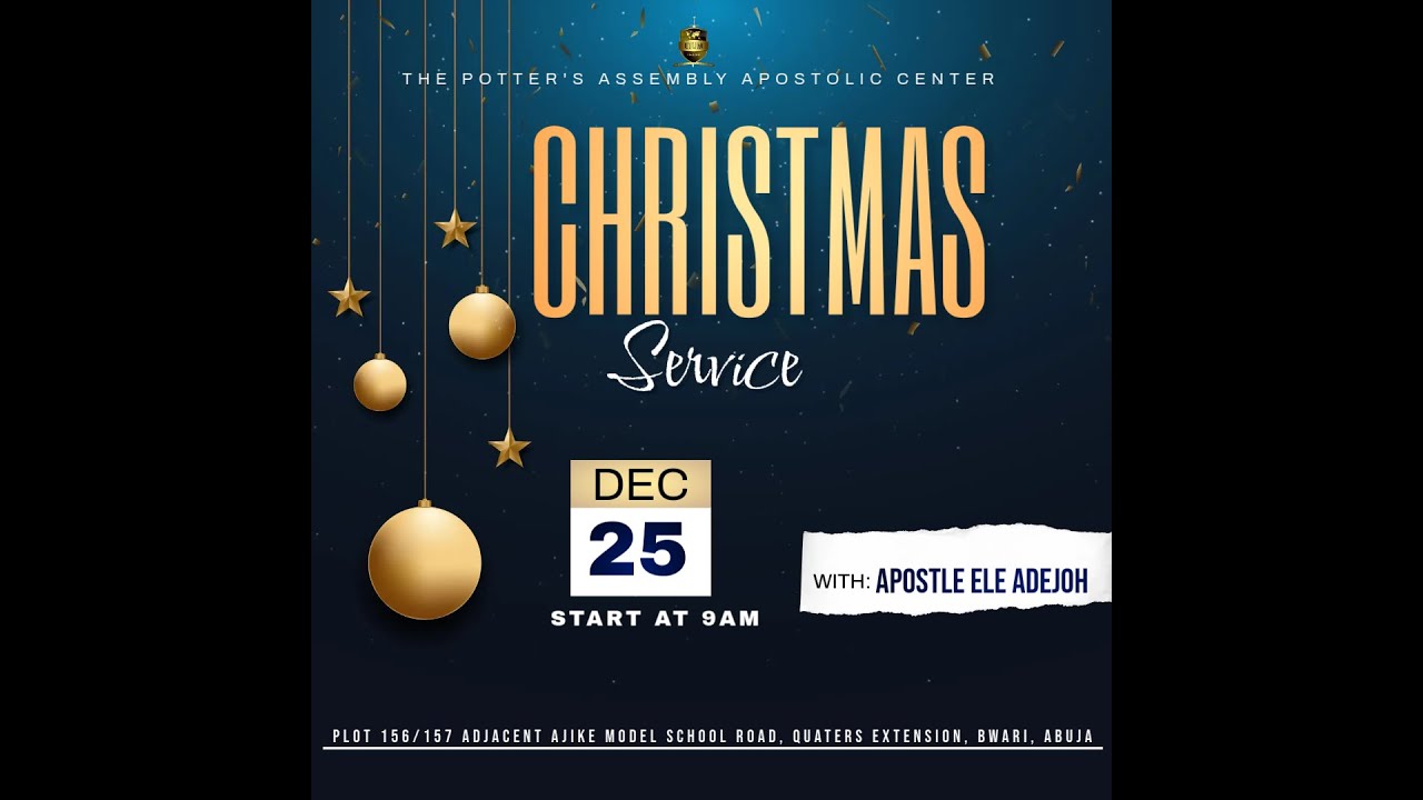 CHRISTMAS SERVICE 25TH DECEMBER, 2024 - YouTube