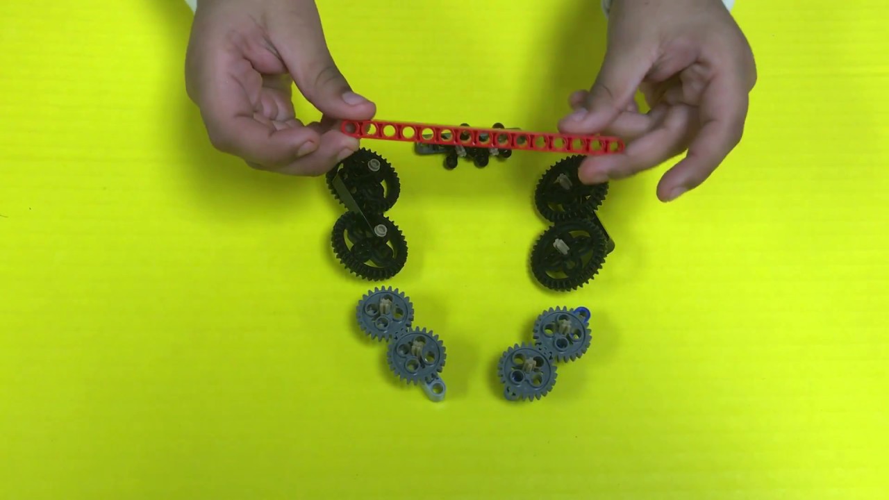 LEGO Gear Systems 2 - Simple Gear Mechanism for FLL Robot - YouTube
