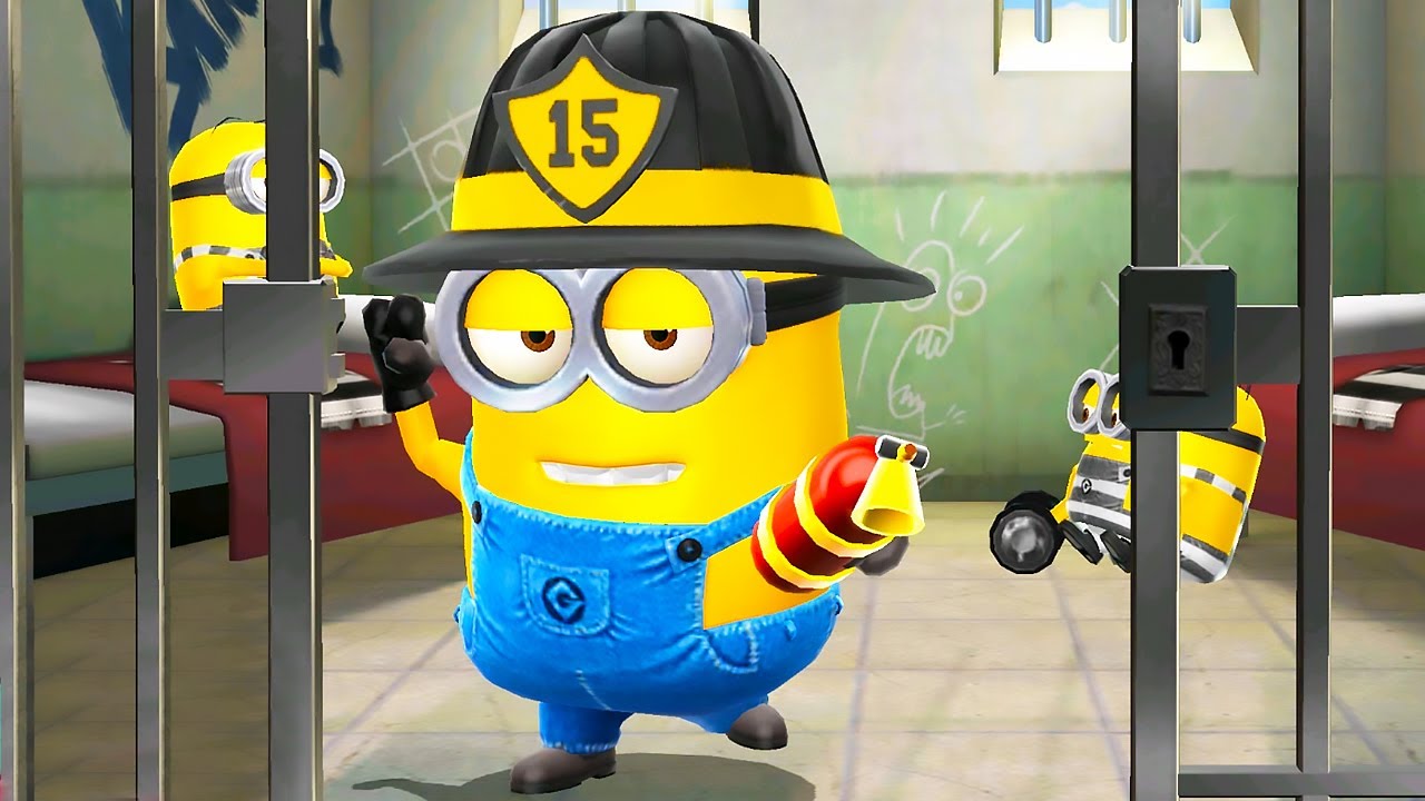 Firefighter Minion Completed Levels 418 419 In Prison Minion Rush Old