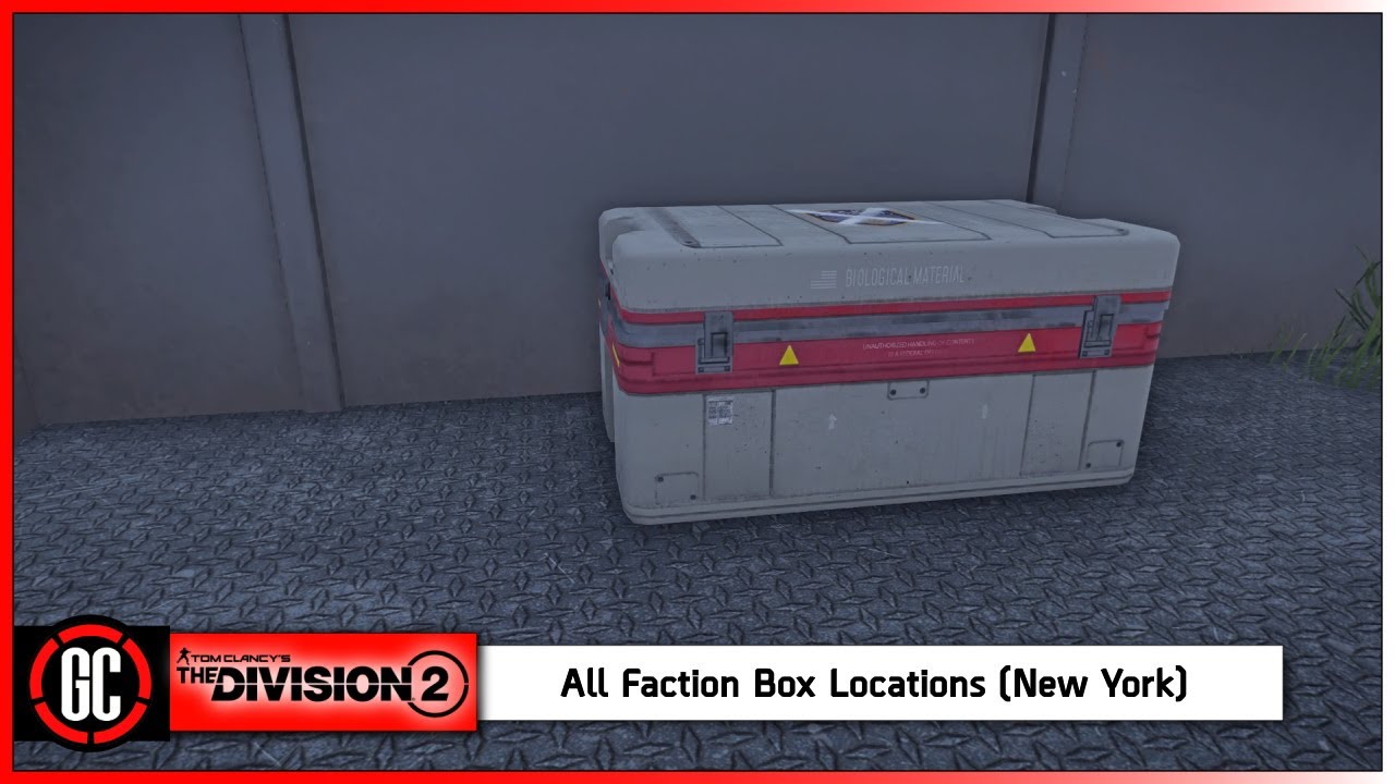 All Locked Faction Box Locations in New York | The Division 2 - YouTube