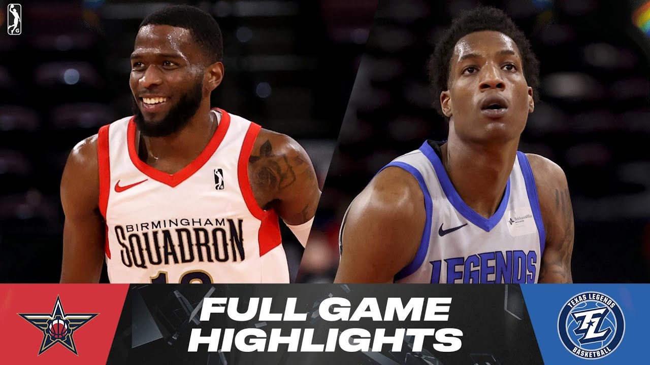 Birmingham Squadron vs. Texas Legends - Game Highlights - YouTube