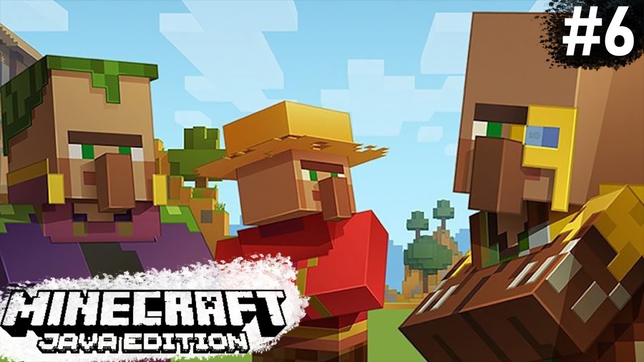 MOVING VILLAGERS TO TRADING HALL | MINECRAFT GAMEPLAY #6 - YouTube