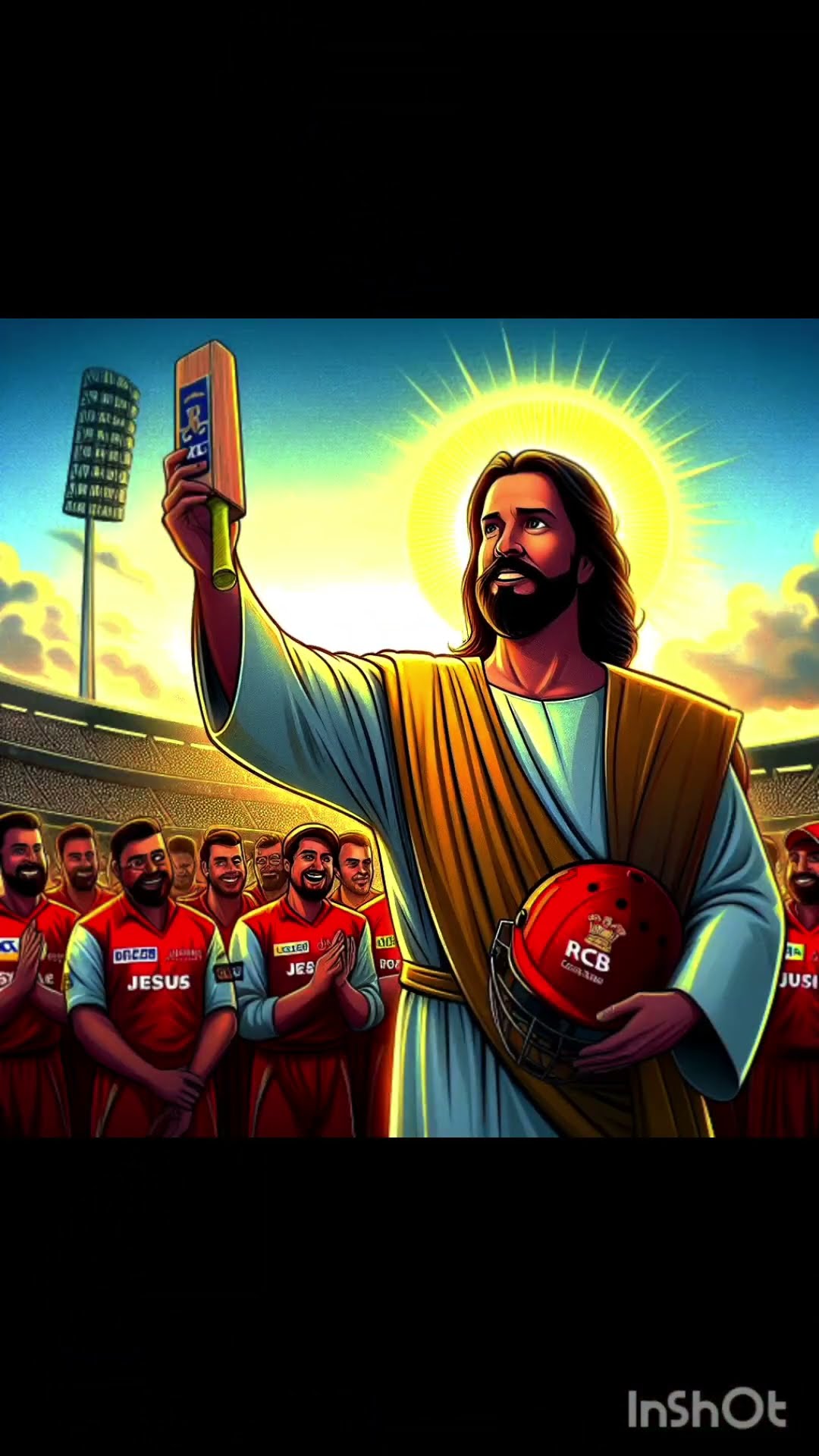 #Jesus see a ipla match and cheer up rcb team #like ₹subscribe #music # ...