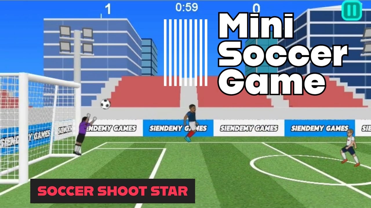 Kicking the Ball in Mini Soccer Game - YouTube