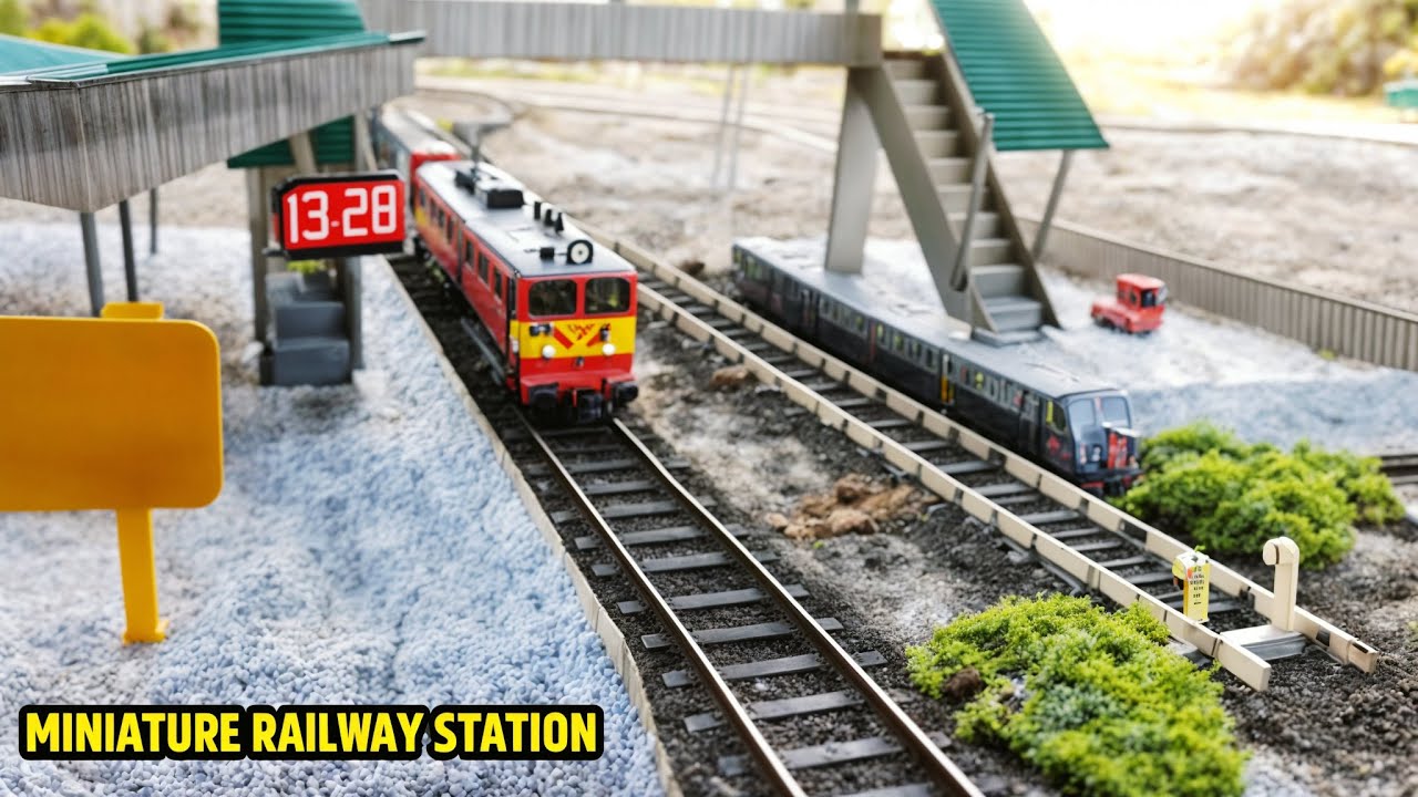 Indian Railway station Model How to Make Railway Station Miniature ...
