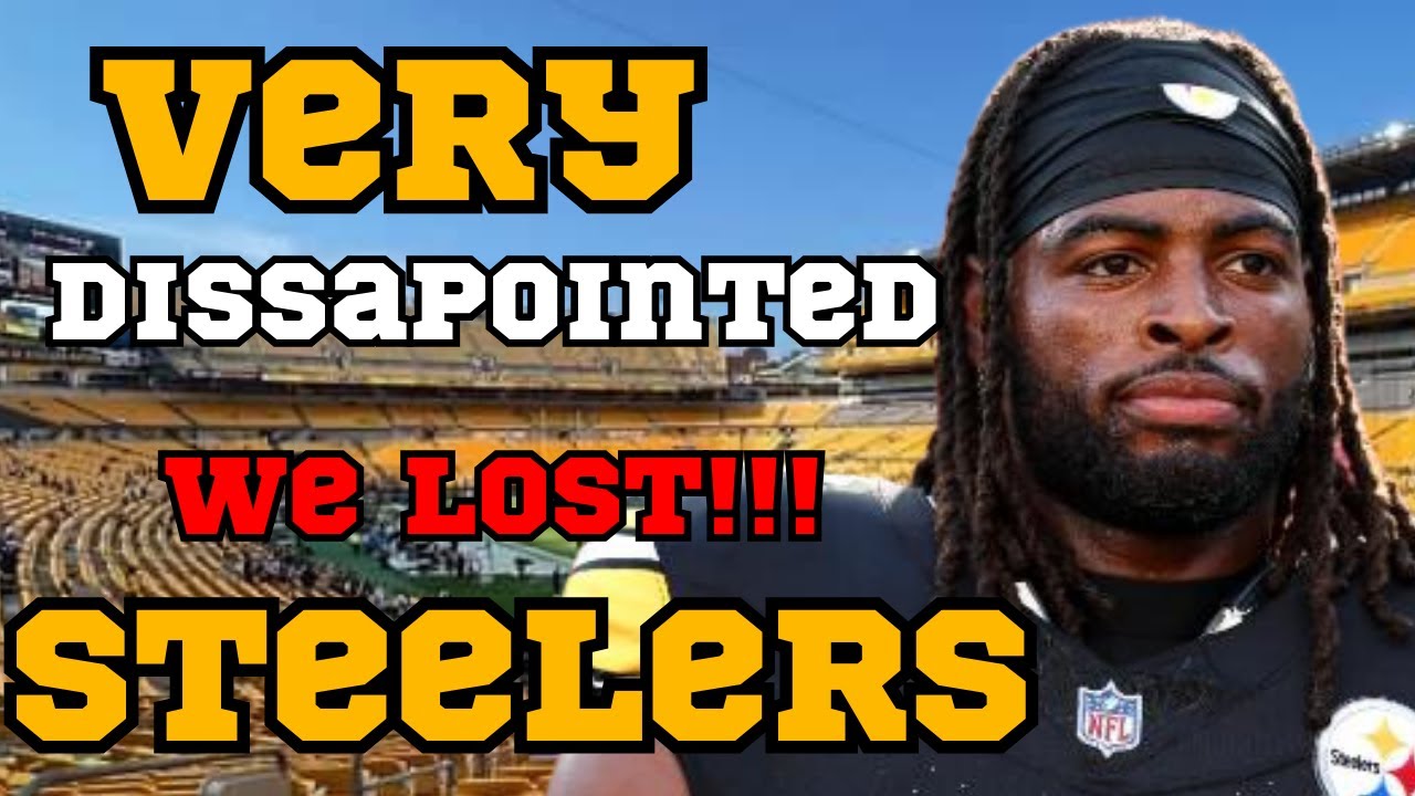 I'm Not MAD, Sad or even ANGRY with our STEELERS... I'm Disappointed ...