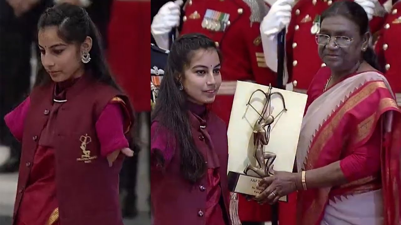 Para - Archer Sheetal Devi Received Arjuna Award 2023 👌 | MS shorts MS ...