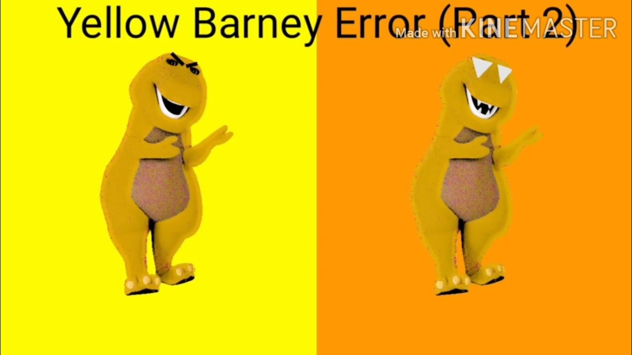 Yellow Barney Error (Part 2) - YouTube