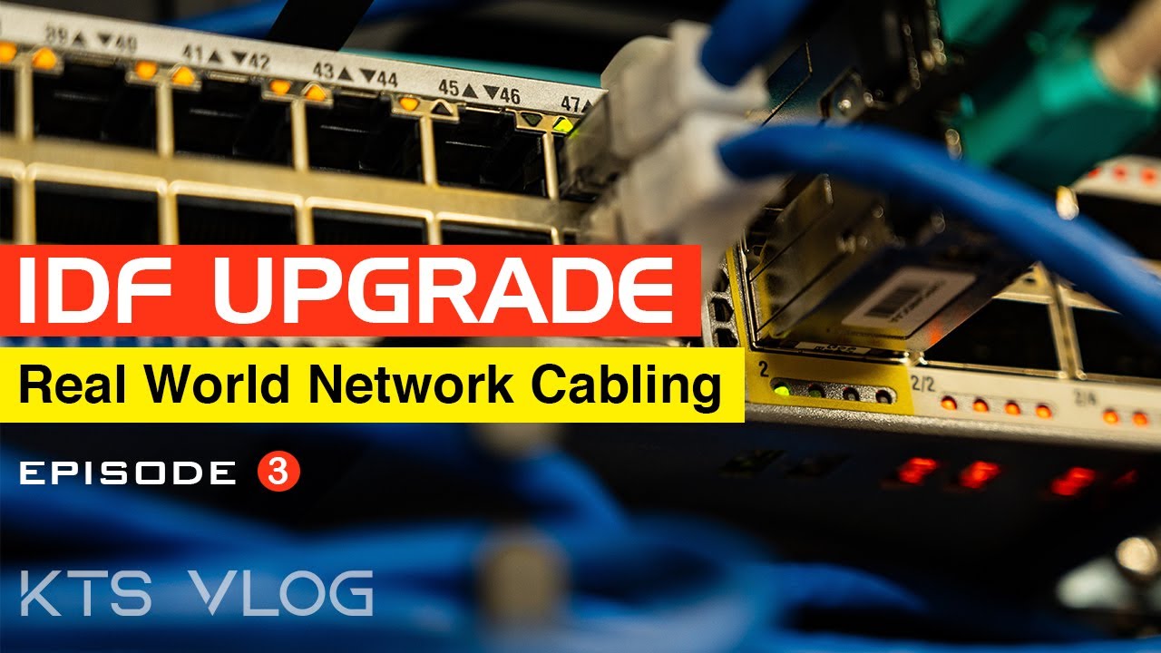 Network Cabling from IDF to Access Points | RJ45 Crimping and Punch ...