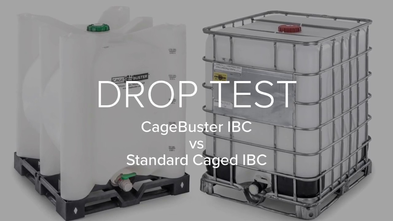 CageBuster IBC vs Caged IBC Drop Test | cagebuster.com - YouTube