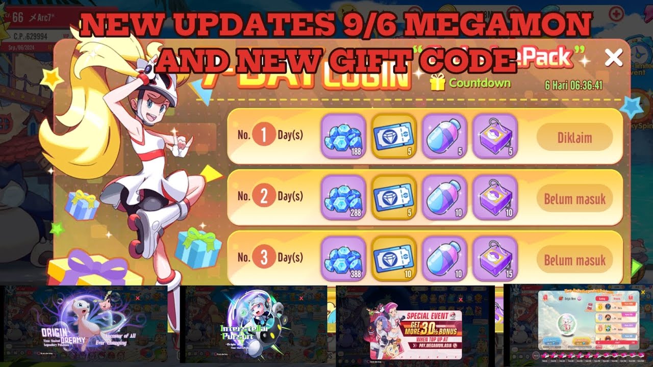 NEW UPDATES 9/6 MEGAMON AND NEW GIFT CODE - YouTube
