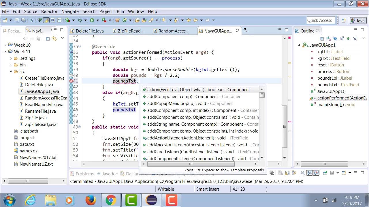 Java JFrame Conversion Application - YouTube