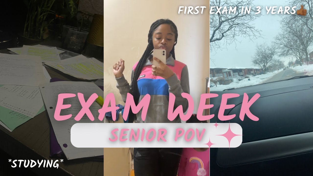 Exam Week Vlog (high school senior pov) | Denaéja Nevaeh - YouTube