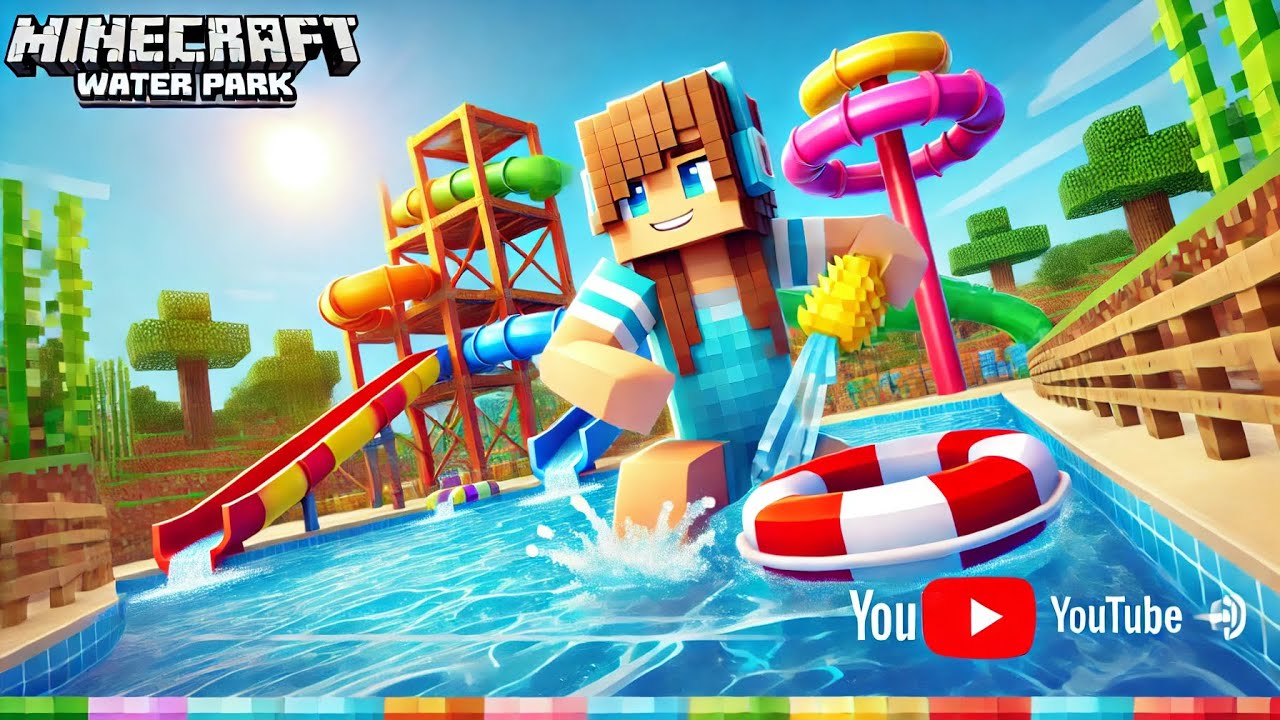Building a Water Park in Minecraft!| Construyendo un Parque Acuático en ...