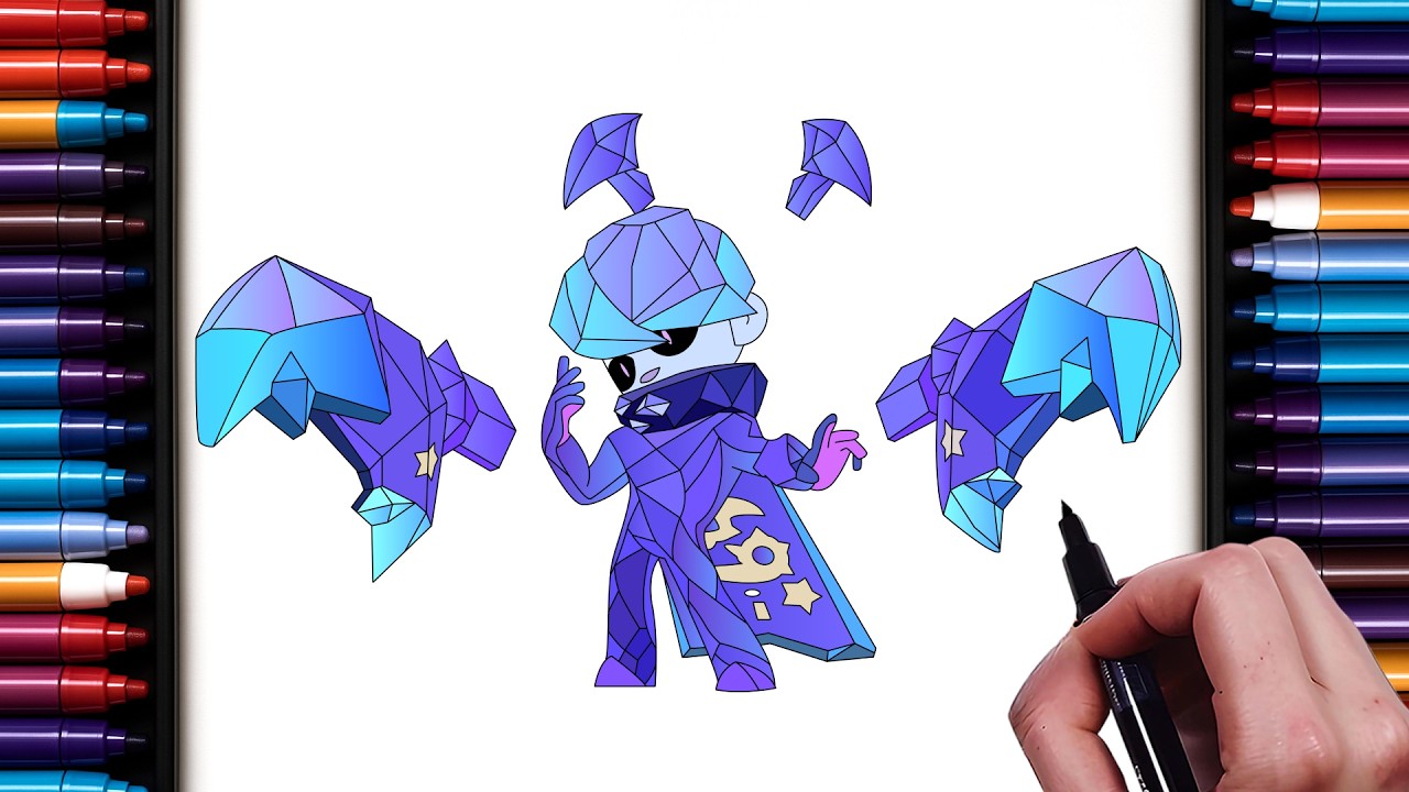 How to Draw CANCER EDGAR China Brawl stars | China Brawl Stars Skins ...